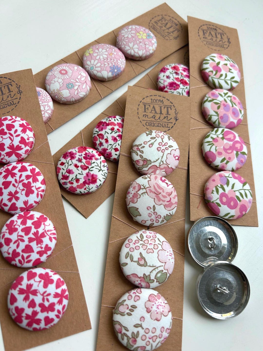 Liberty of London Fabric Buttons, Liberty Fabric Covered Buttons, Baby ...
