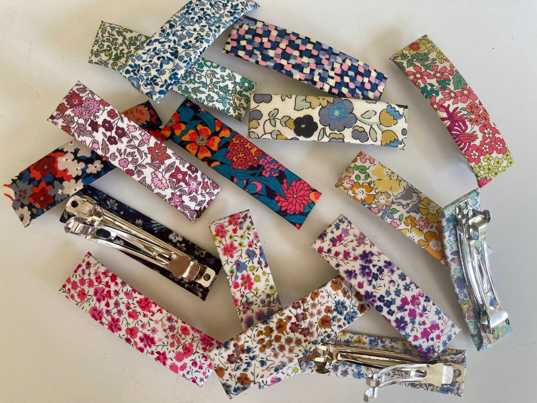 Barrette, barrette femme, grande barrette, barrette liberty, barrette ...