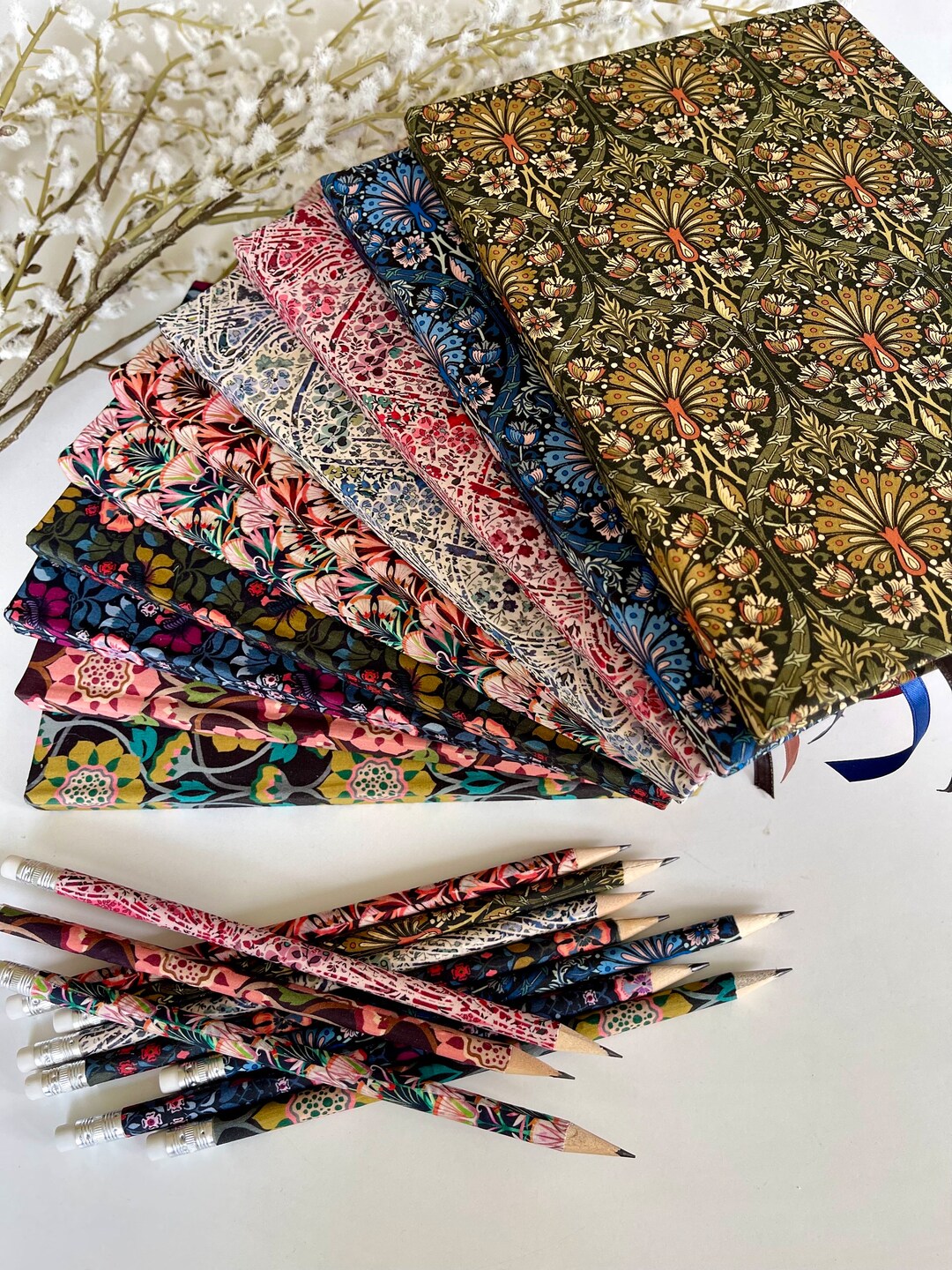 Lined Notebook, Liberty Notebook, Fabric Notebook, A5 Notebook, Secret ...