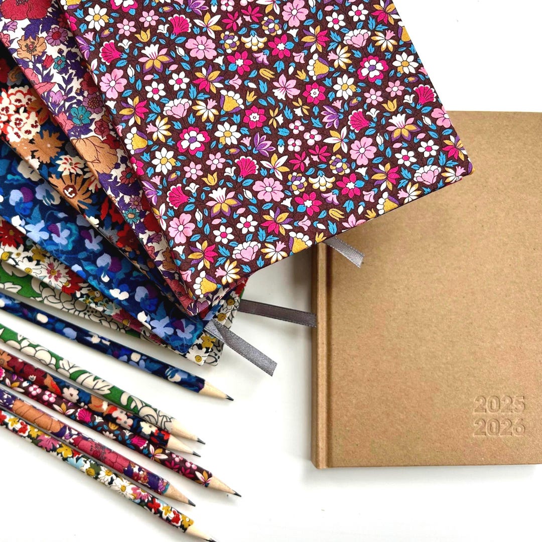 2025/2026 Weekly Diary, Liberty of London Fabric Diary, Student Diary ...
