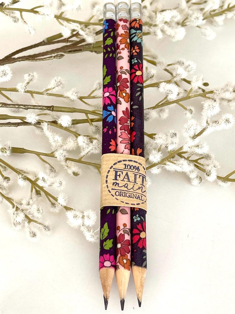 Liberty Pencils, Beautiful Pencils, Liberty of London Gift, Liberty of ...