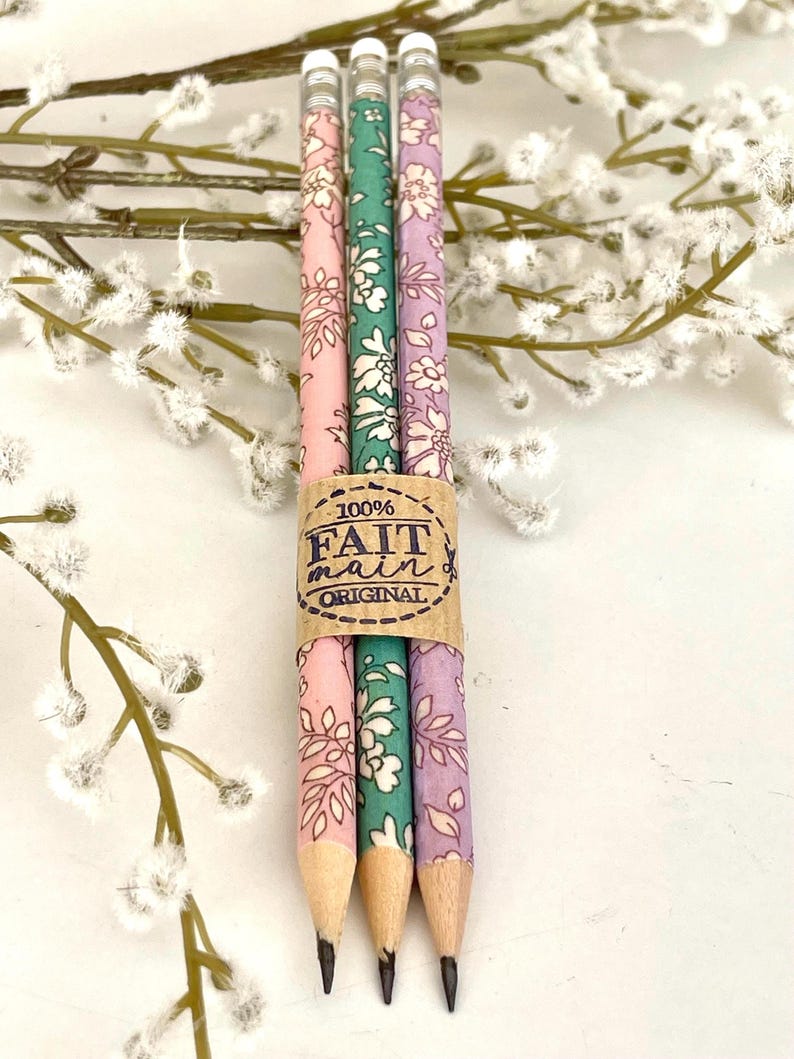 Liberty Pencils, Beautiful Pencils, Liberty of London Gift, Liberty of ...