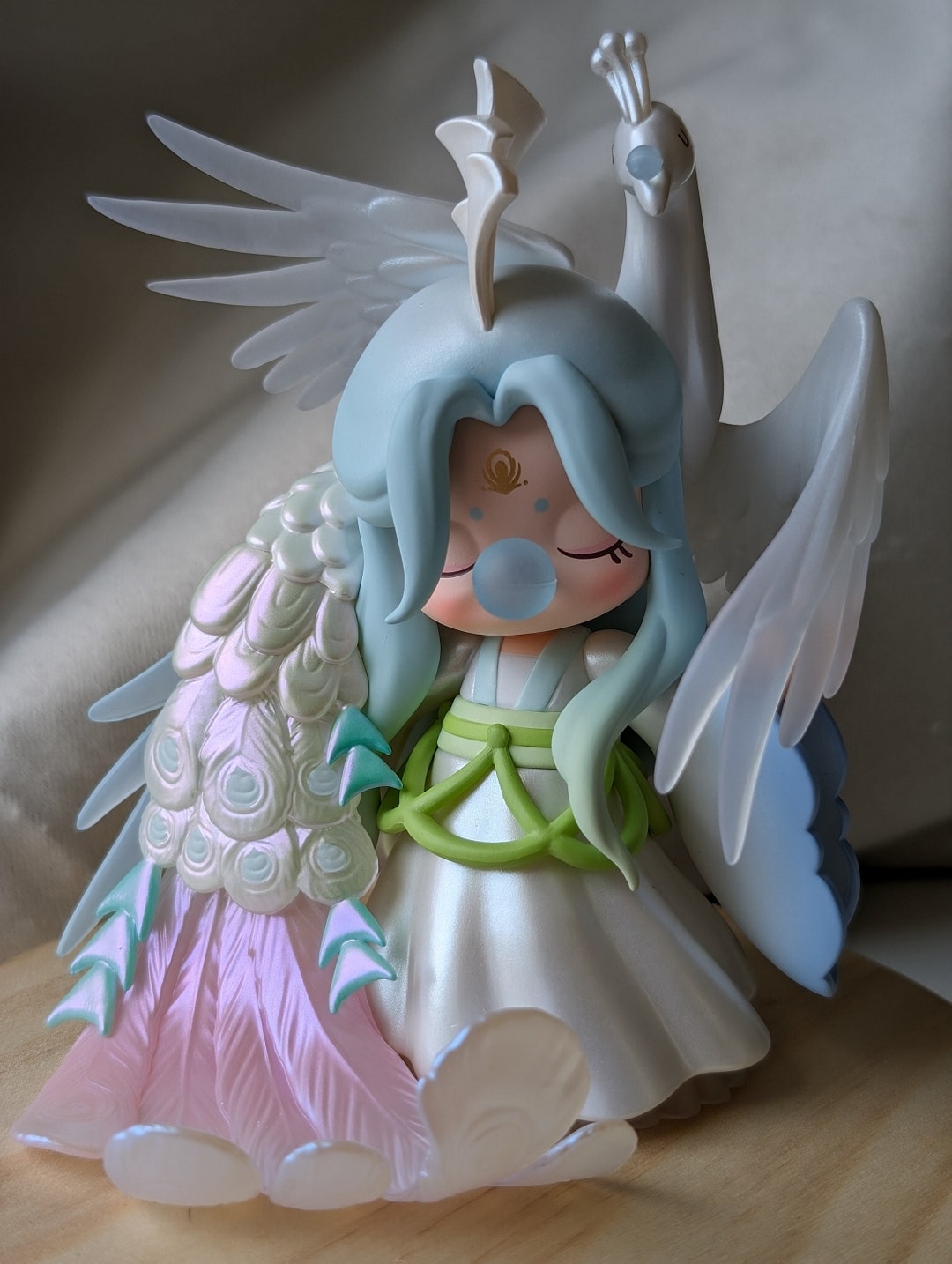 SECRET Nanci White Peacock Figure From Auspicious Animals Series ...