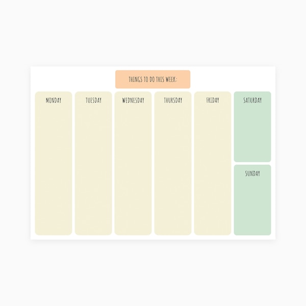 Tear Away Calendar - Etsy