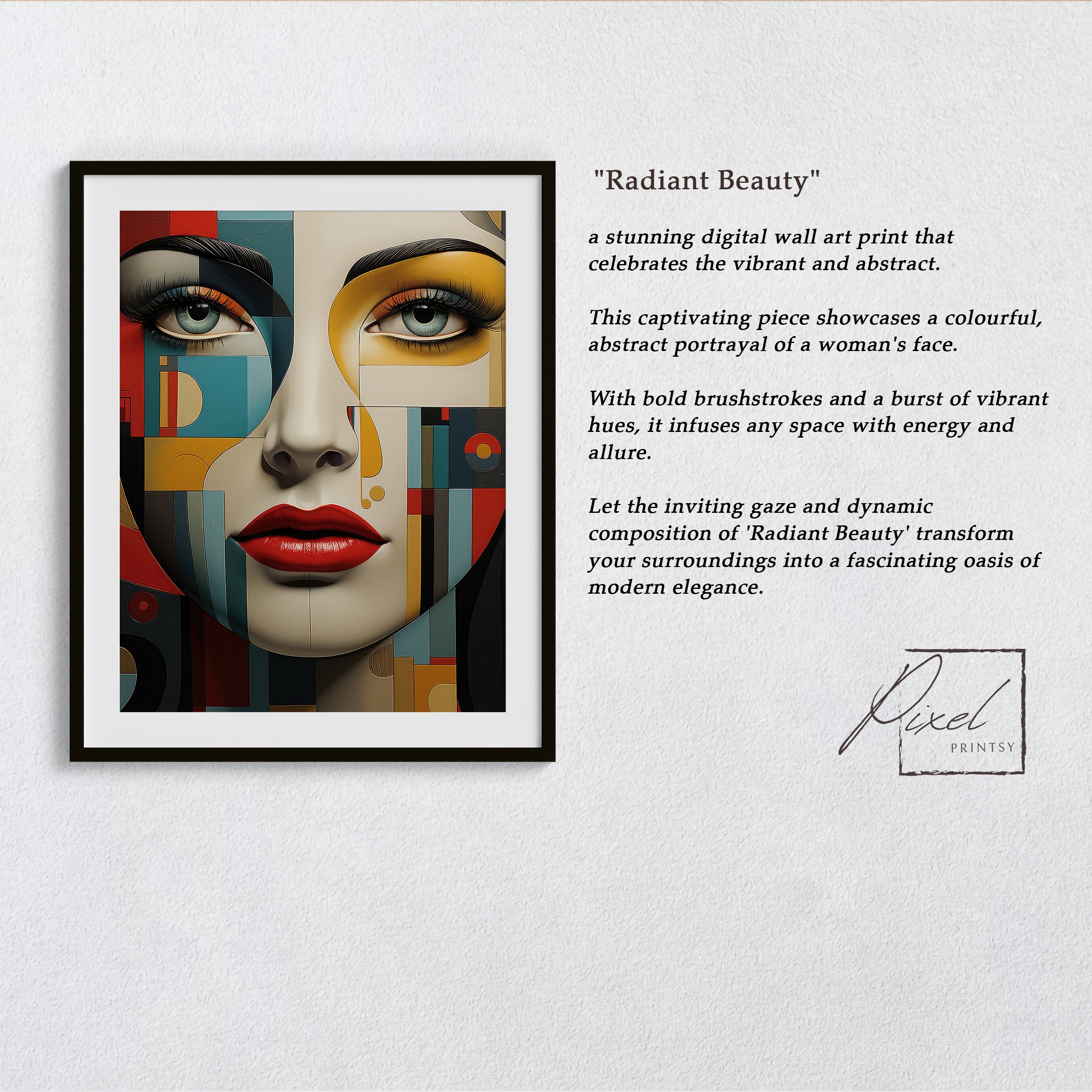 Printable Wall Art for Modern Wall Decor Downloadable Digital Art ...