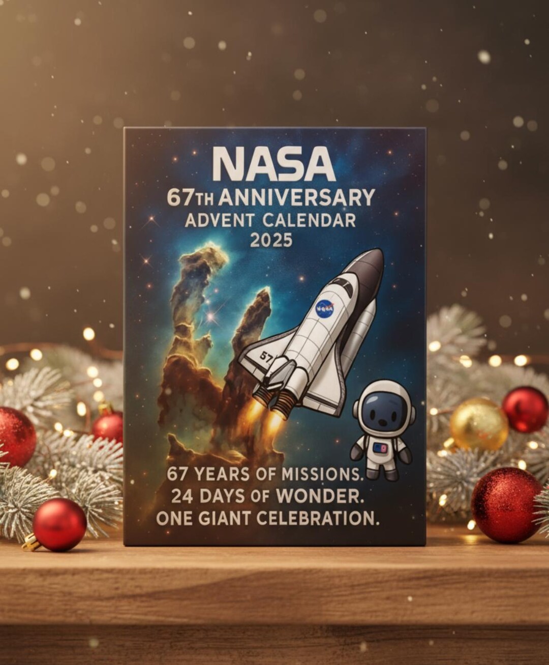 NASA 67th Anniversary Advent Calendar 2025, Space Lover Christmas Gift ...