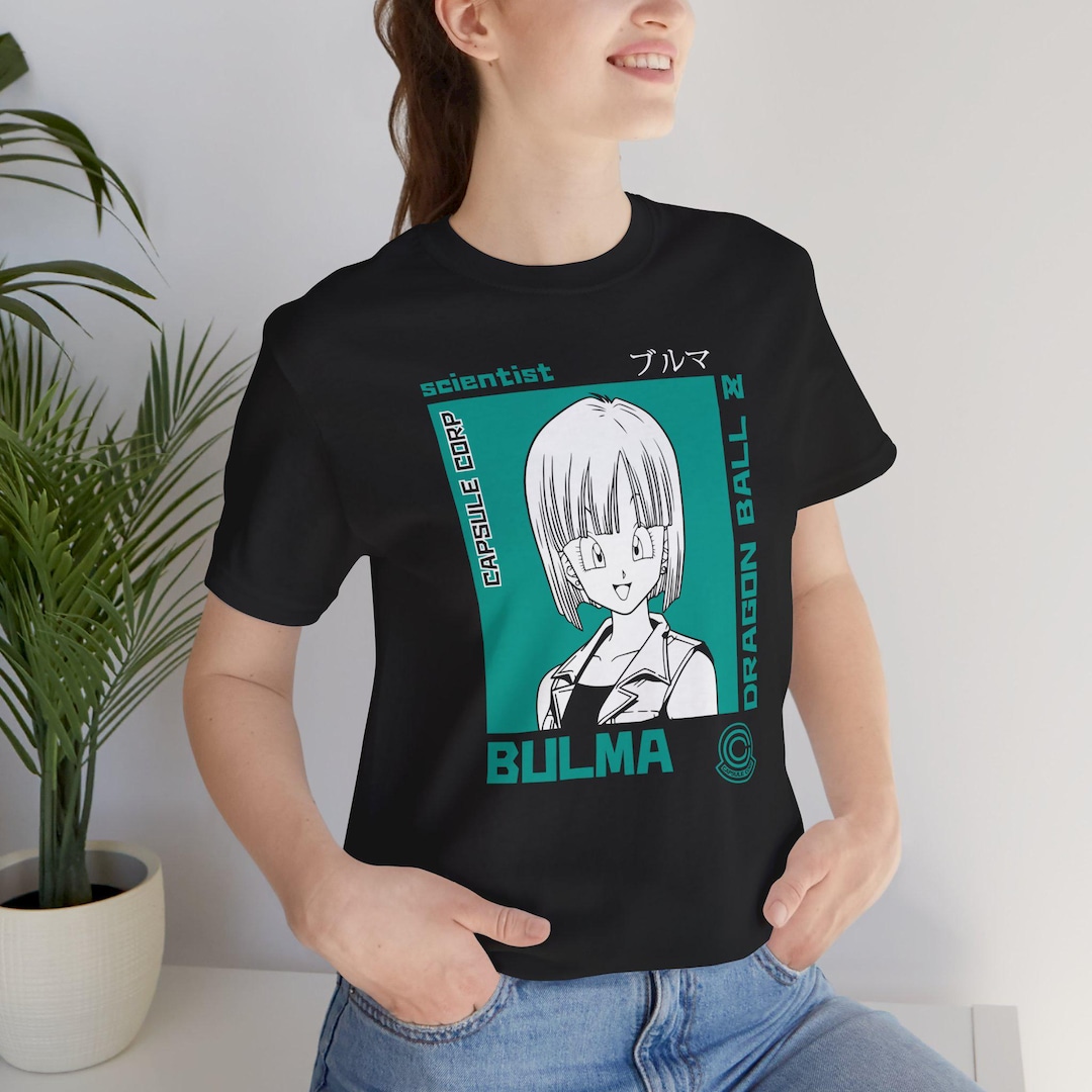 Dragon Ball Z Bulma Tshirt, Anime Tee Shirt, Unisex Jersey Top, Short ...