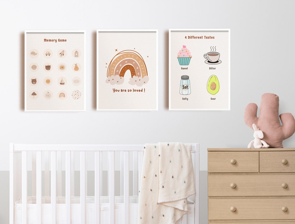 Boho Educational Poster for Toddlers and Kids Playroom Decor Printable ...