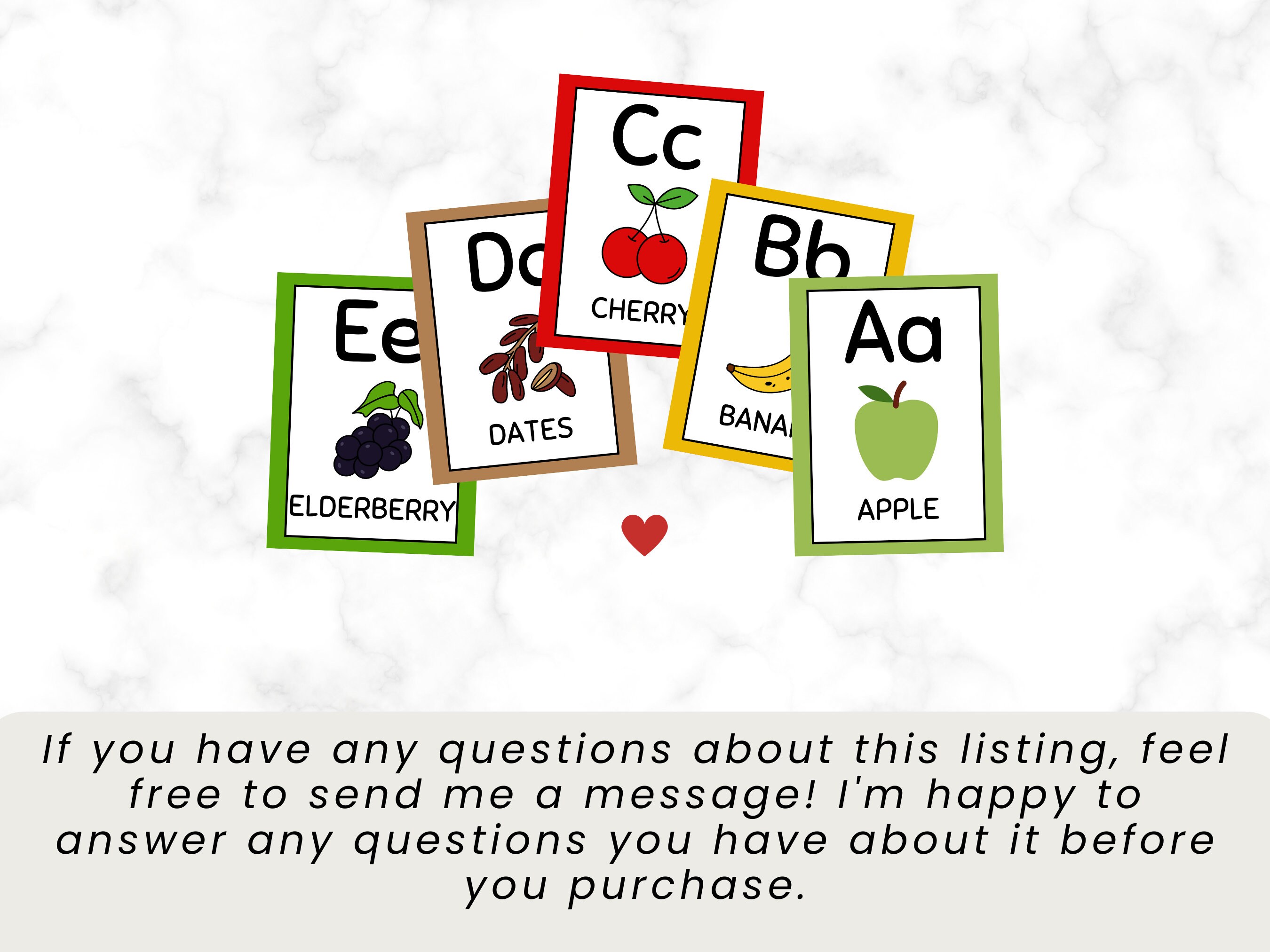 Printable Alphabet Flash Cards Classroom Decor Printable ABC - Etsy