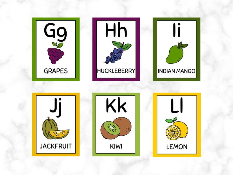 Printable Alphabet Flash Cards, Classroom Decor Printable, ABC Flash ...