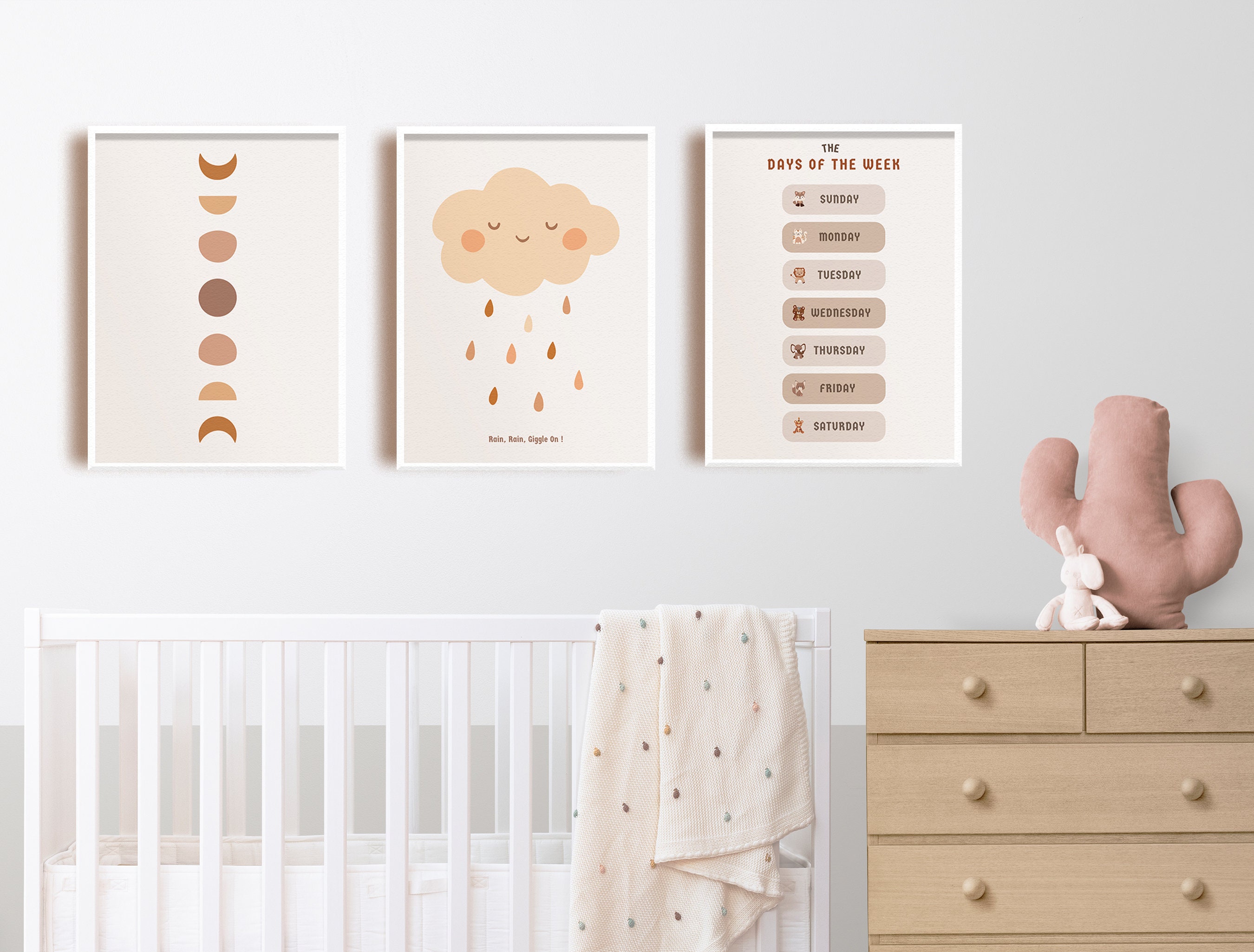 Boho Educational Poster for Toddlers and Kids Playroom Decor Printable ...