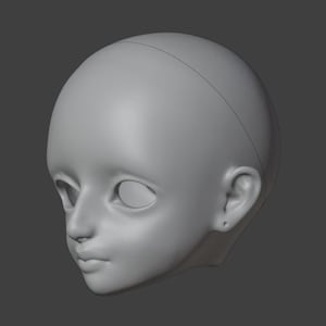BJD Doll Head 3D Model, STL/OBJ Files (digital Download) - Etsy