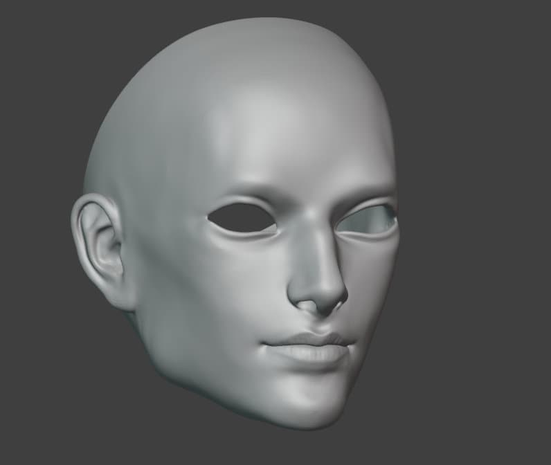 3d Model Man Head for Bjd Doll for 3d Printing STL/OBJ Files, Digital ...