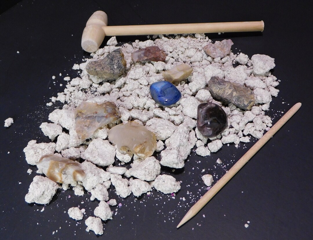 Kids Agate Stone Mix Dig Excavation Kits With Tools - Etsy