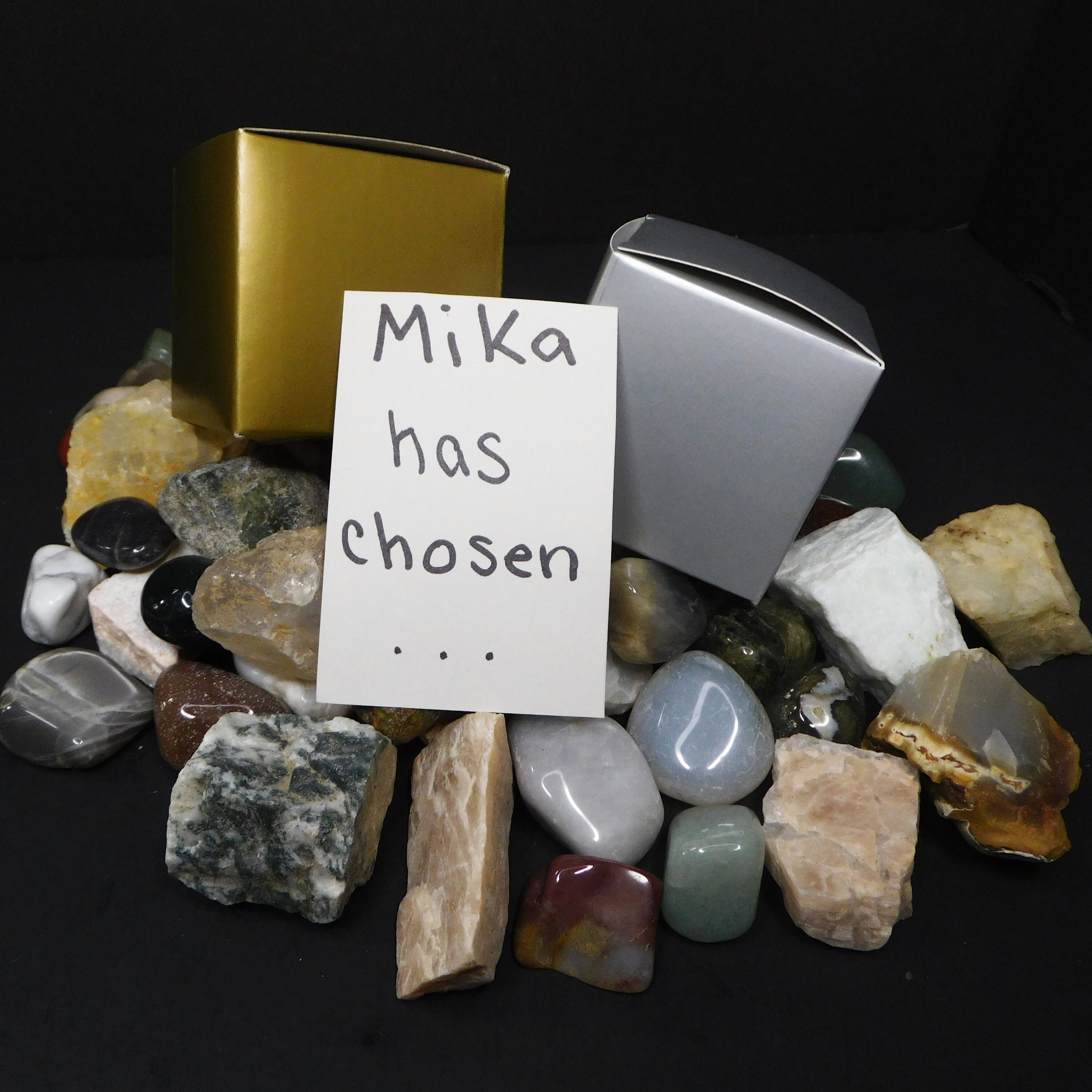 Mika's Mystery Divination of Two Raw and Two Polished Stones for You ...