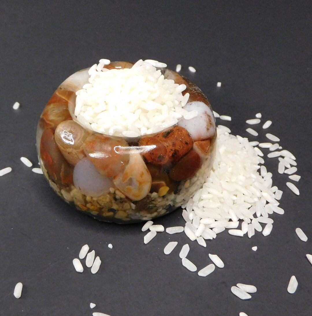 Agate Stone Epoxy Resin Offering Bowl Altar Tool Decor - Etsy