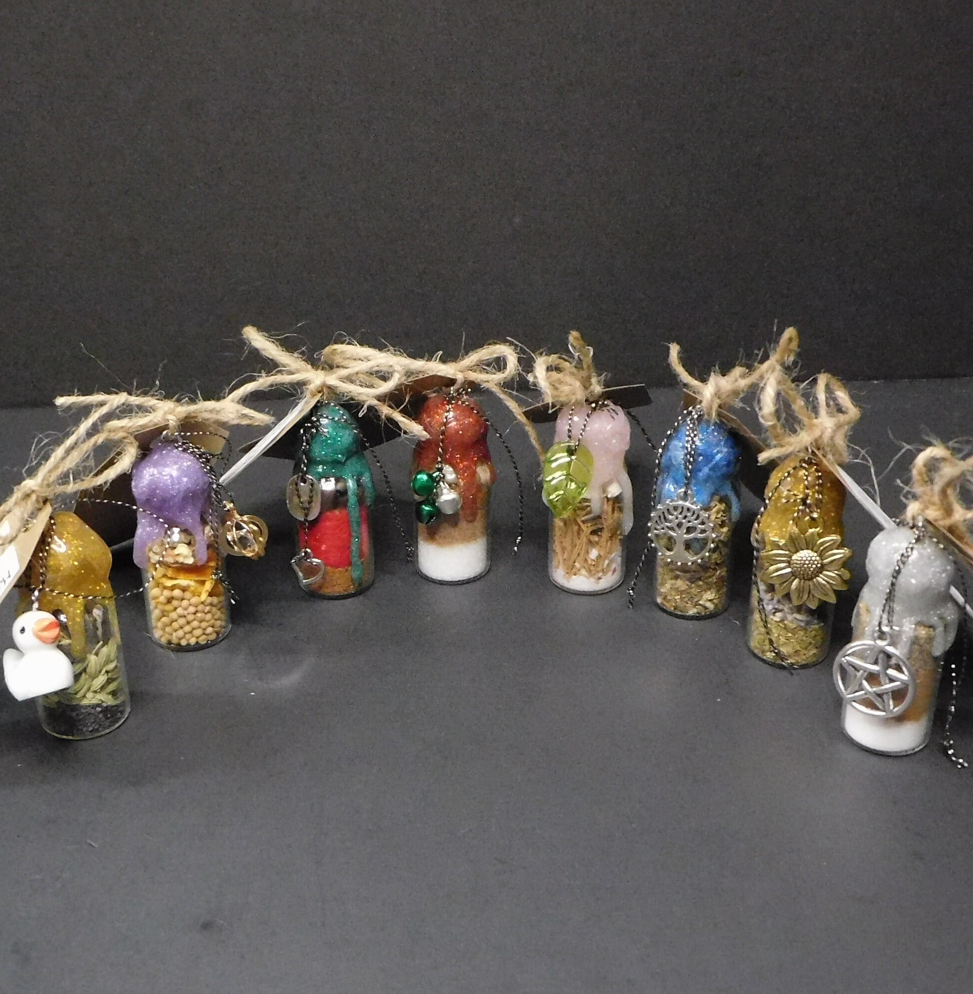 Wish Vial Ornament Witches Yule Spell Bottle Christmas Decoration Gift ...