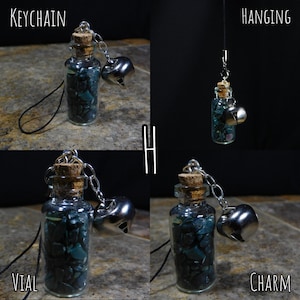 Colorful Crystal Chip Vial Keychains With Charm and Lanyard Lobster ...
