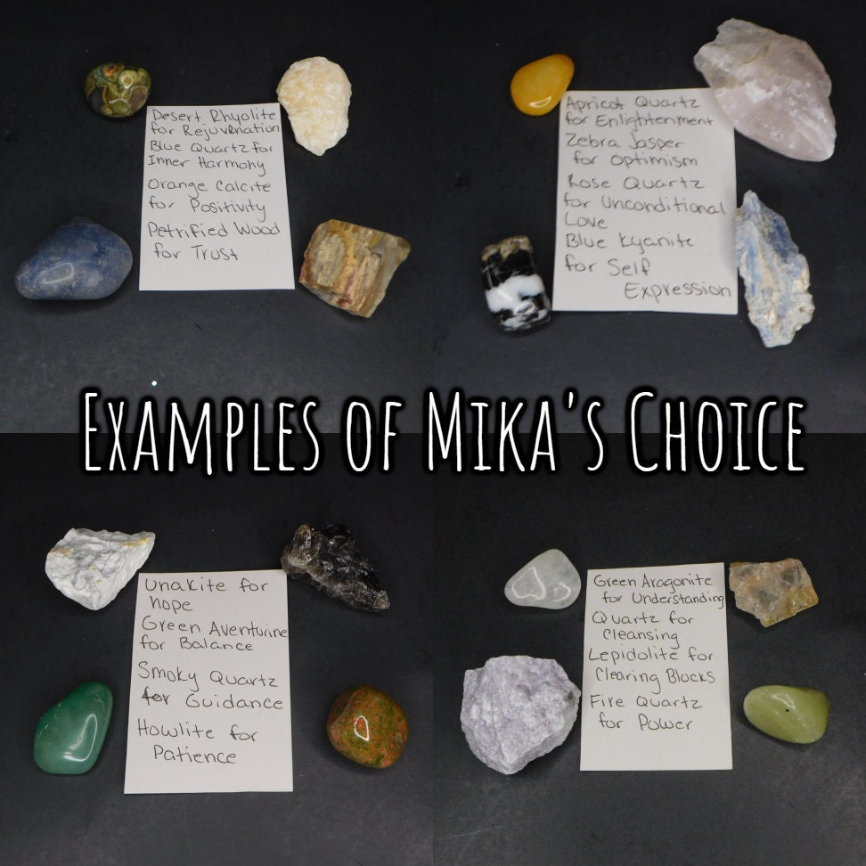 Mika's Mystery Divination of Two Raw and Two Polished Stones for You ...
