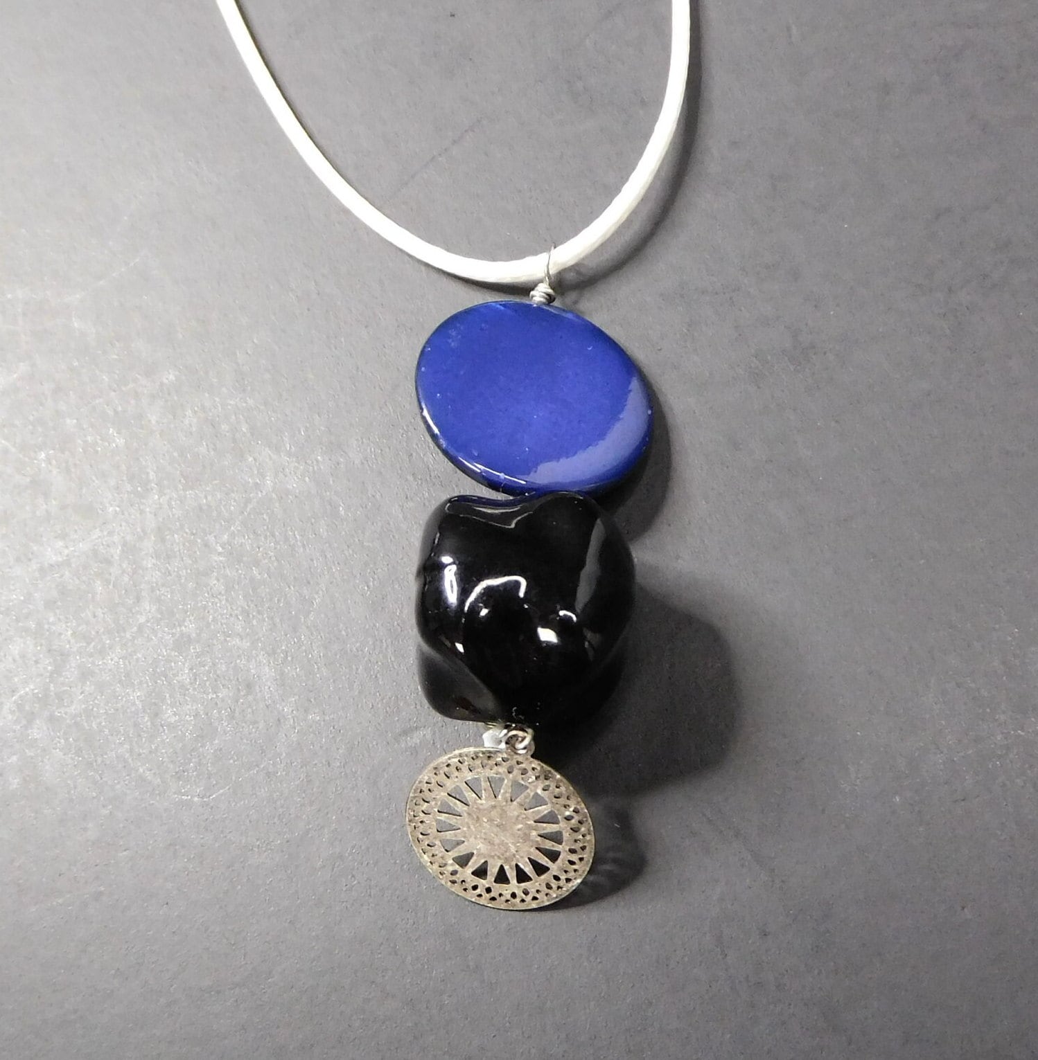 Wired Wrapped Celestial Rift Pendant Necklace Jewelry Accessories - Etsy