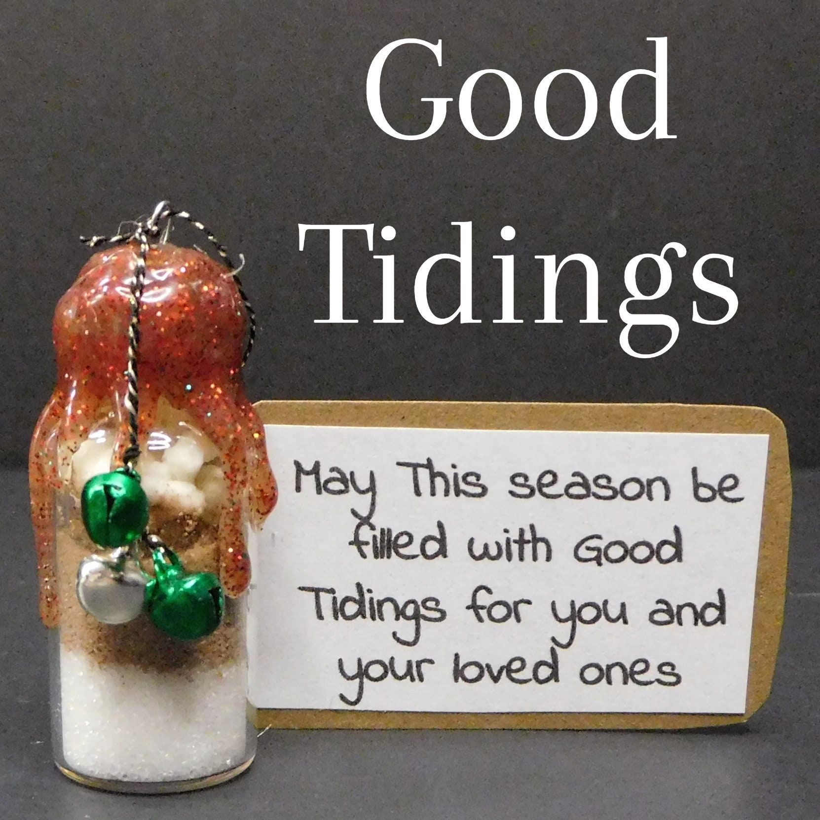 Wish Vial Ornament Witches Yule Spell Bottle Christmas Decoration Gift ...
