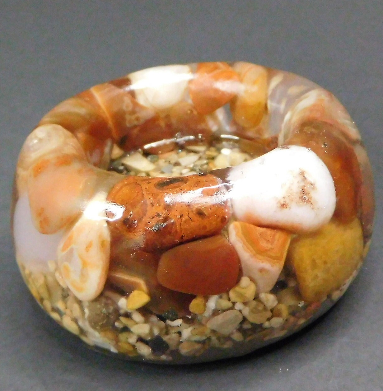 Agate Stone Epoxy Resin Offering Bowl Altar Tool Decor - Etsy