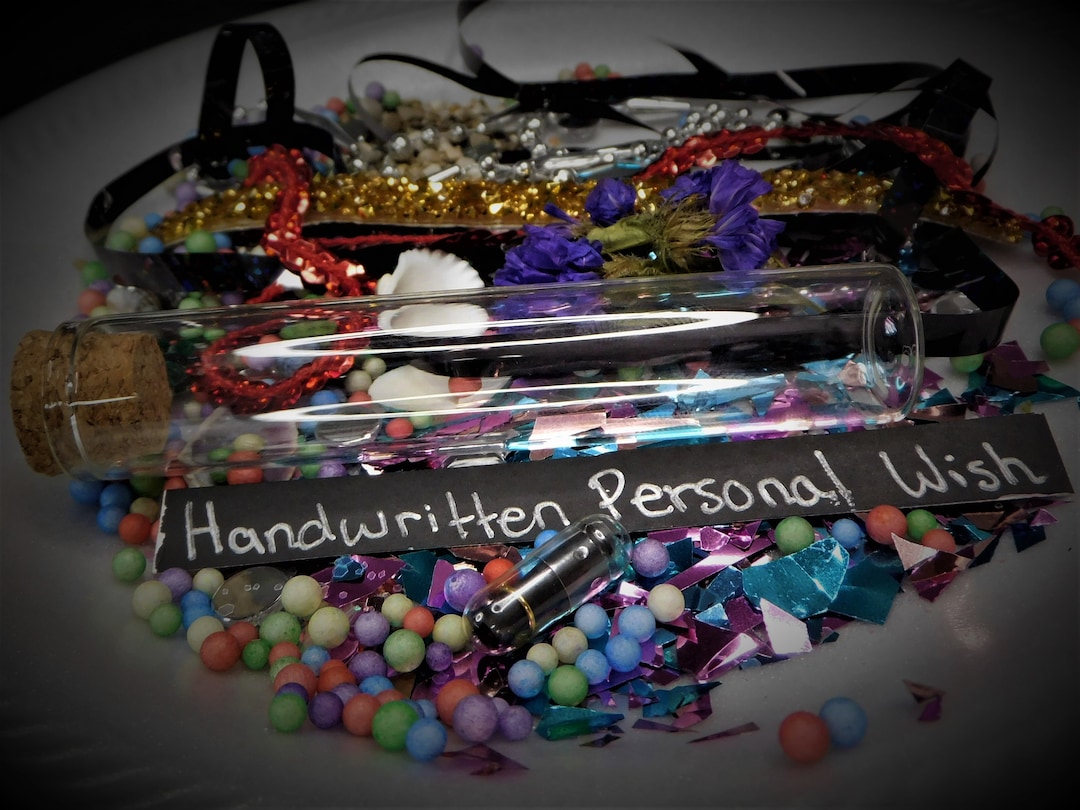 Personalized Wish Bottle Vial Customized Magical Gift - Etsy