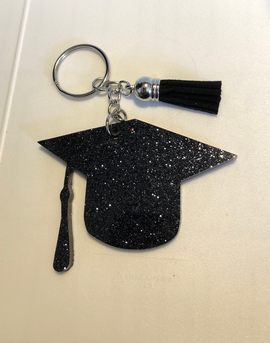 Graduation Cap, Black Glitter - Etsy