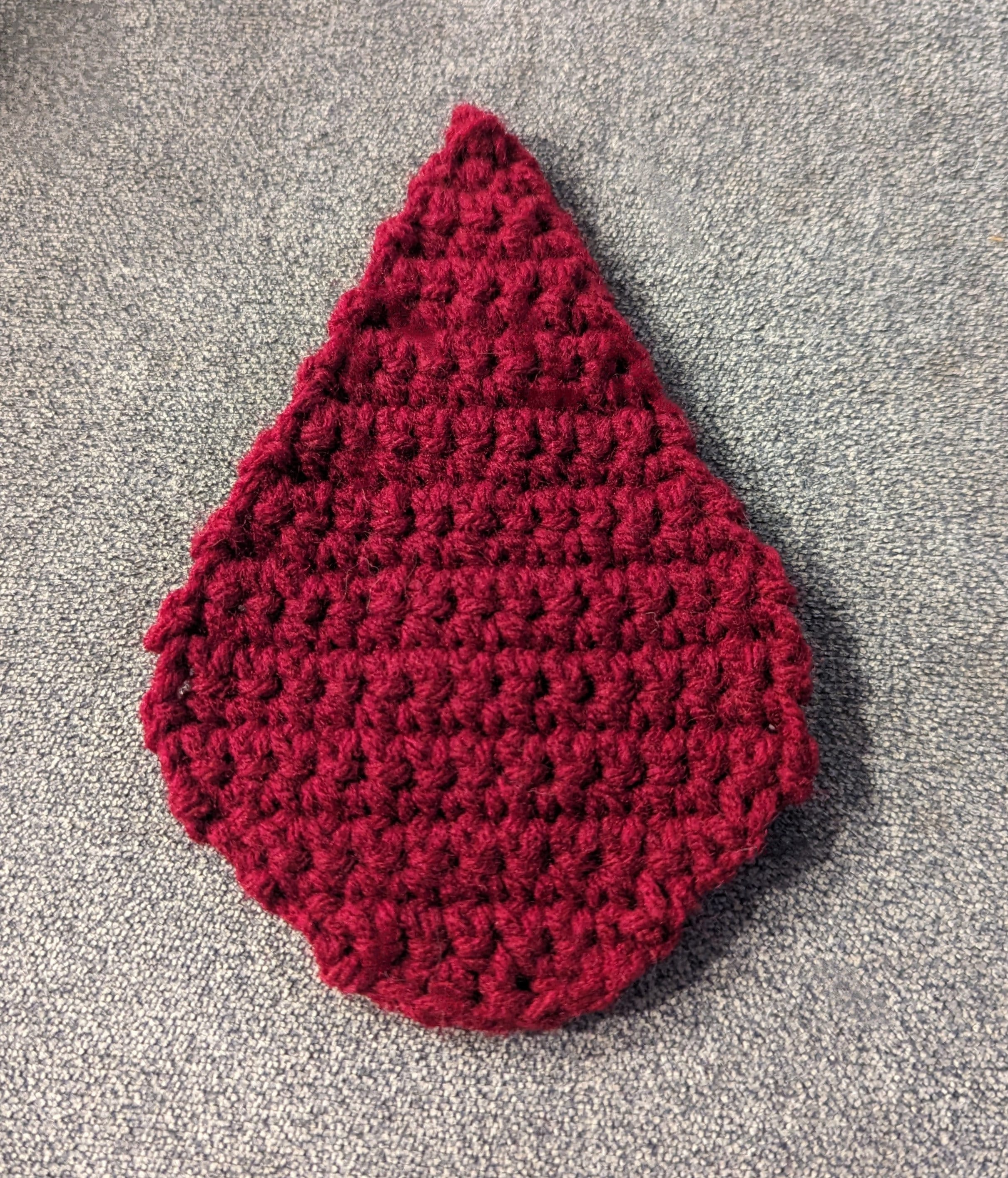 PATTERN ONLY How to Crochet: Teardrop, Rain, Water, Blood Drop Coaster ...