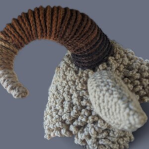 Crochet Goat Ram Horn Beanie Hat Wig Costume Role Play - Etsy