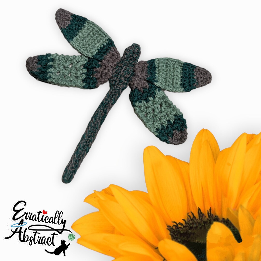 Crochet Dragonfly Applique - Etsy