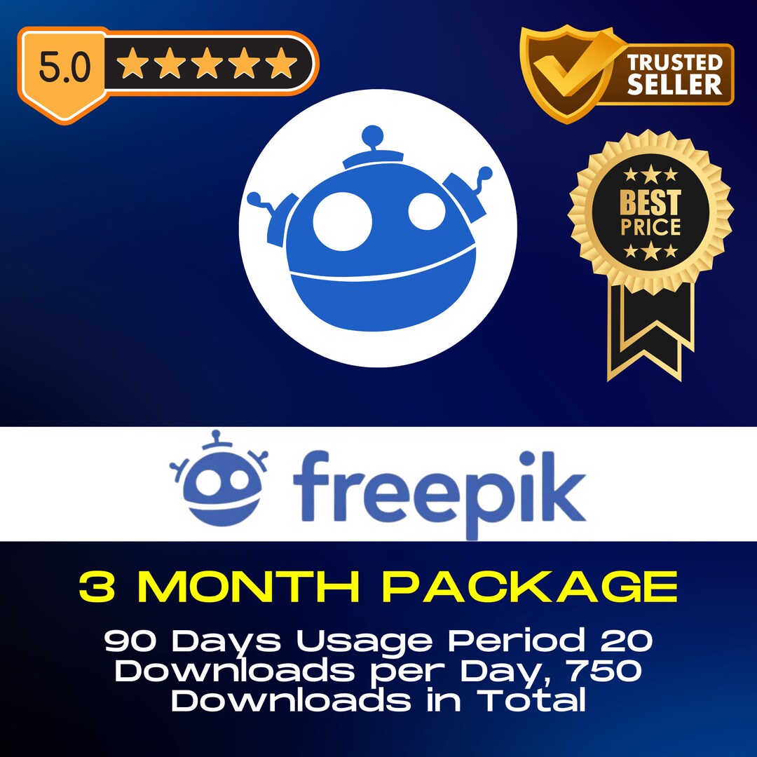 Freepik Download Service 3 Month Package Fast Download No - Etsy