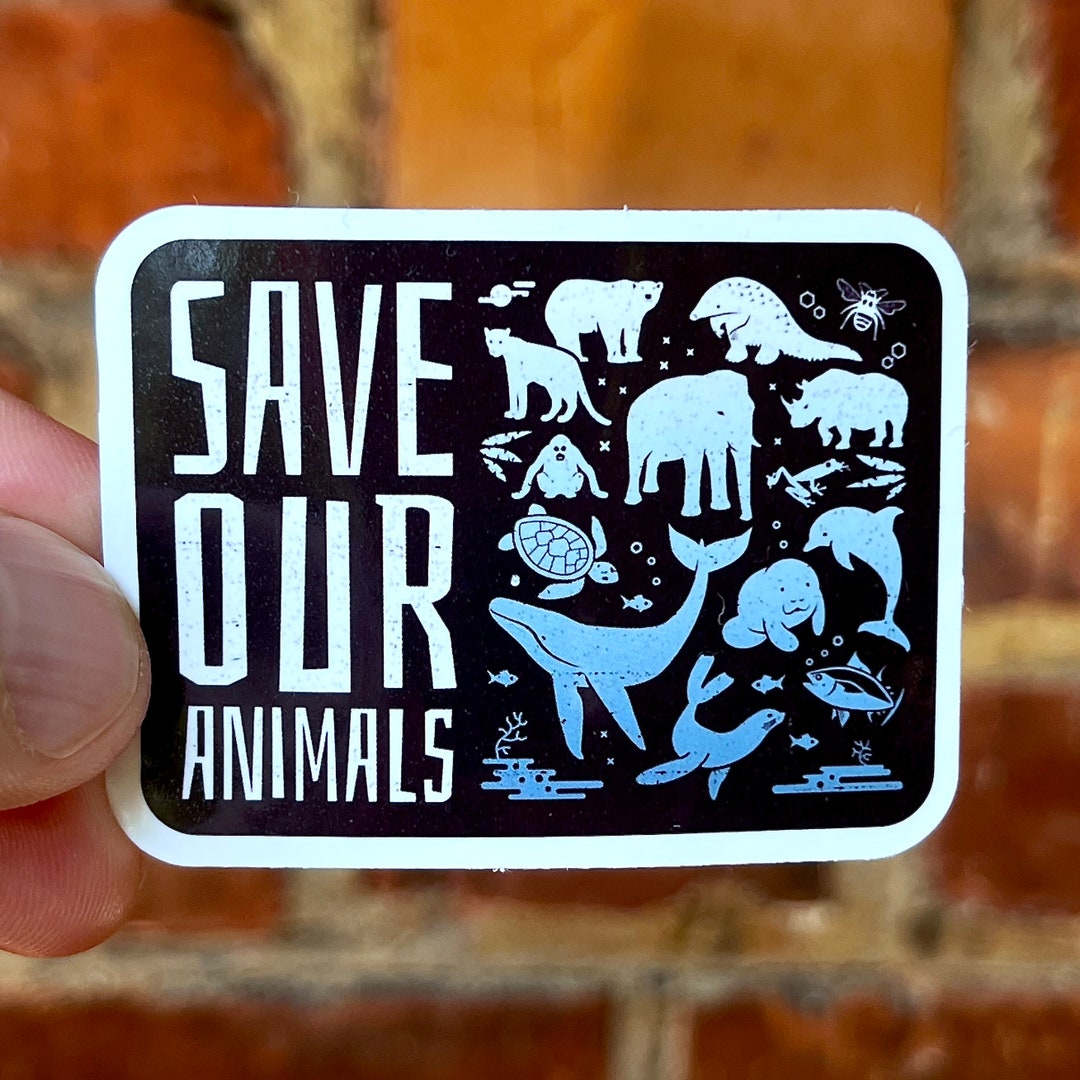 Sticker Save Our Animals // Equality Equality Animal Protection Animal ...