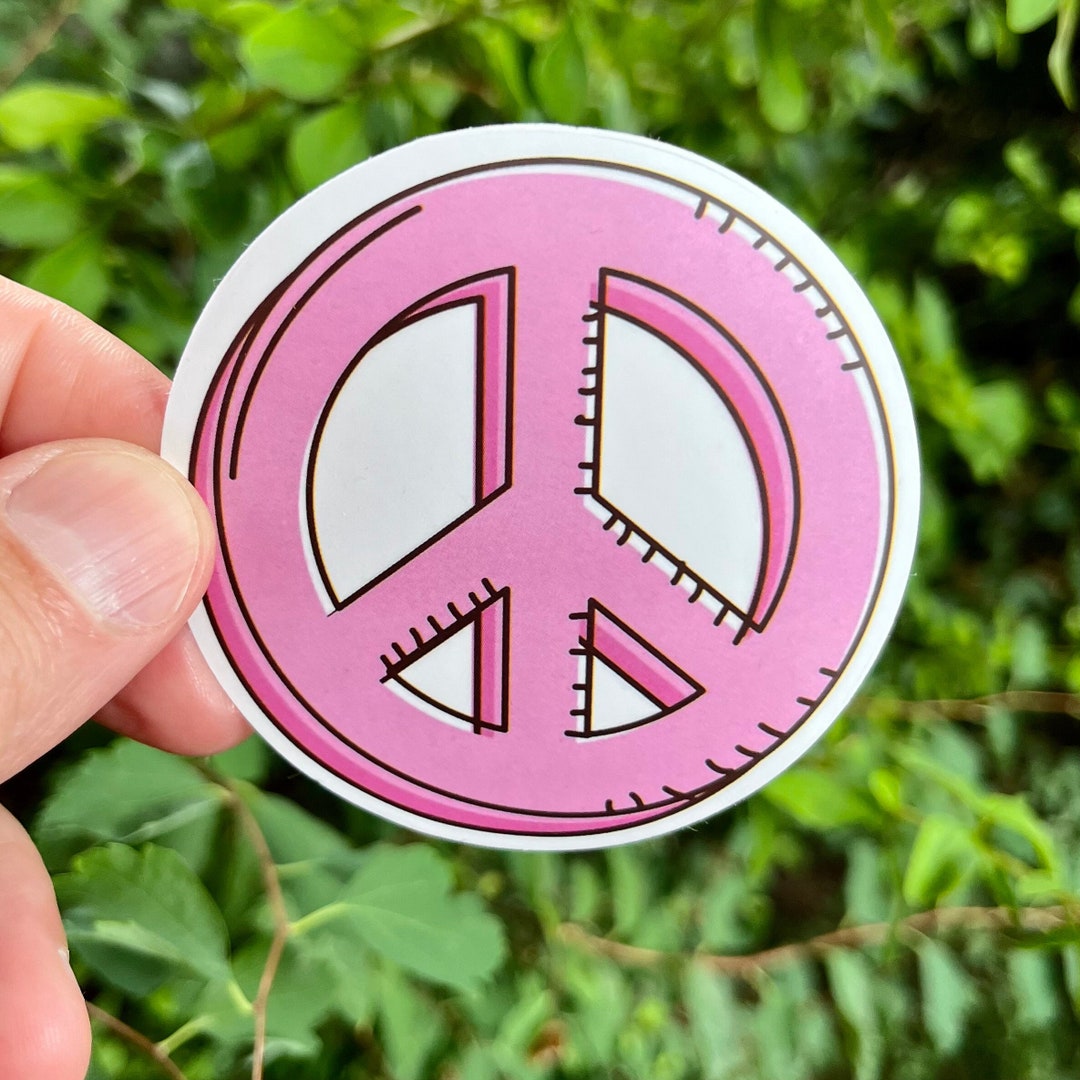 Peace Sign Weatherproof Outdoor Sticker // Vinyl Colorful Peace Symbol ...