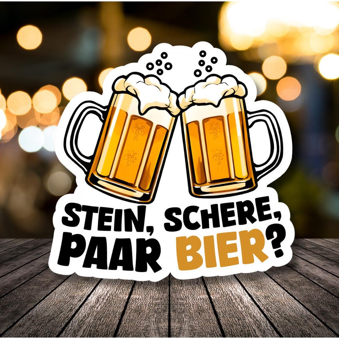 Funny Beer Sticker – Rock, Scissors, Pair of Beers? – Gift for Beer ...