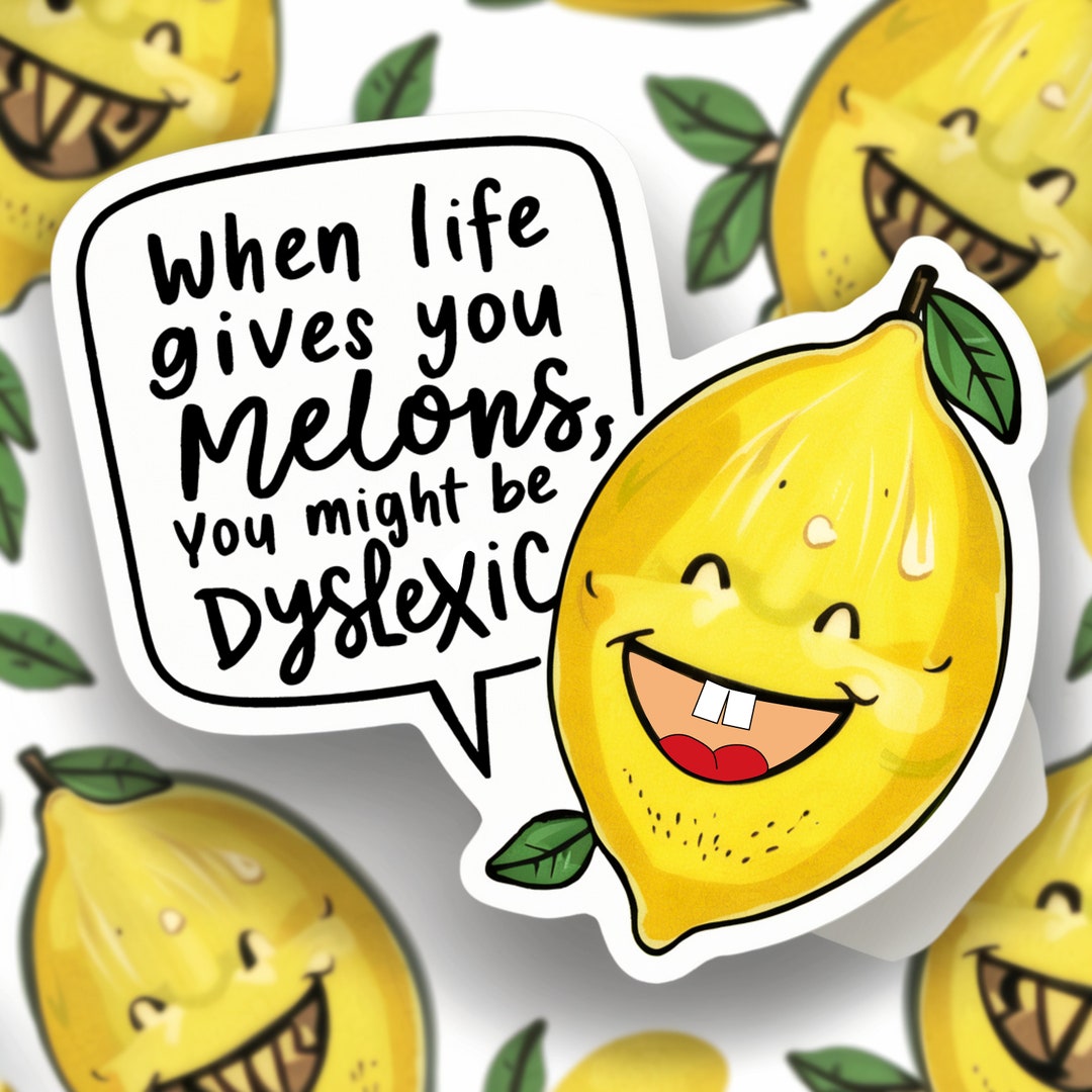 Lemon Sticker / Lemon Sticker / Funny Lemon / Cute Fruit Sticker Vinyl ...