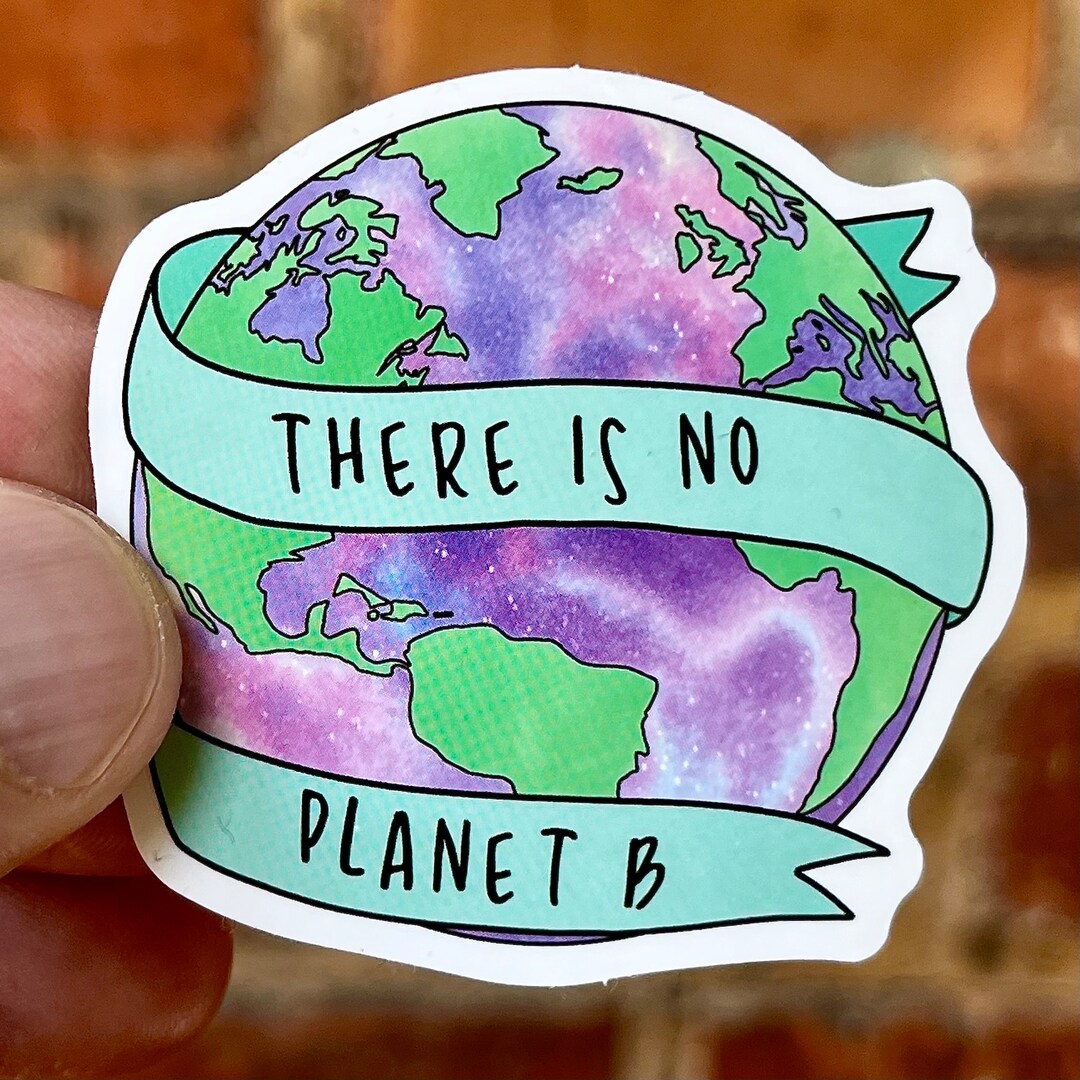 Sticker There is No Planet B // Climate Protection Sticker Planet Earth ...