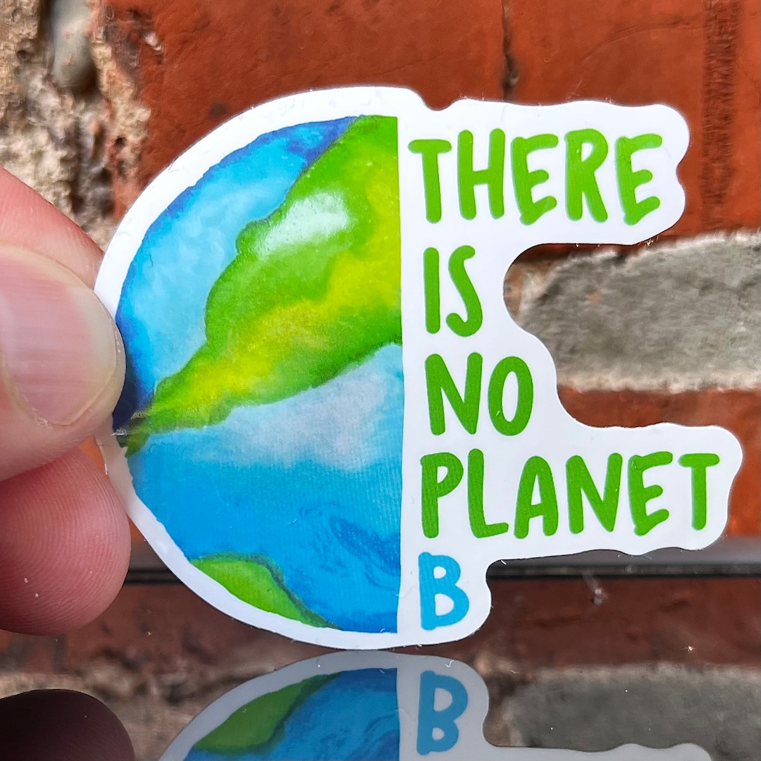 Sticker There is No Planet B // Climate Protection Sticker Planet Earth ...