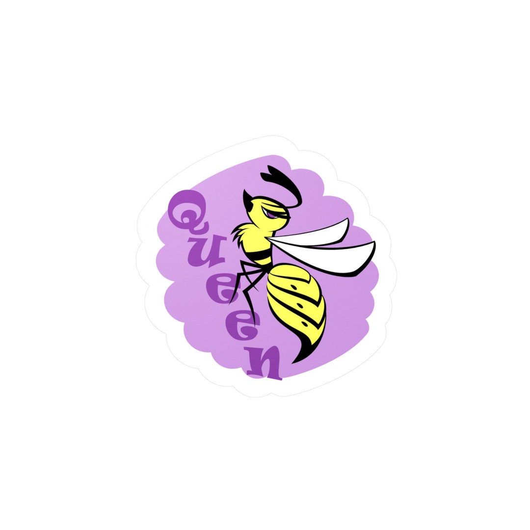Wasp Queen Waterproof Vinyl Decal Sticker, Queen Bee Sticker, Wasp ...