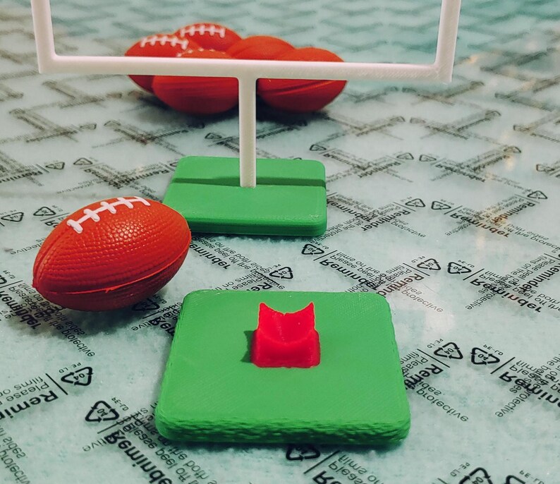 3D Printed Football Desk Toy Set – Mini Goal & Foam Footballs - Etsy