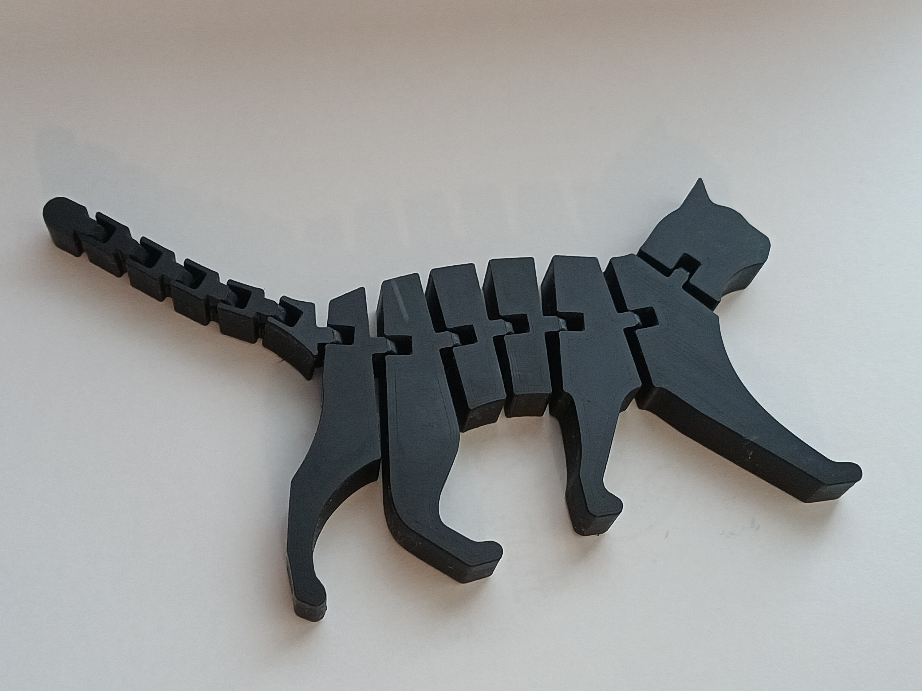Articulated 3D Printed Halloween Black Cat - Etsy