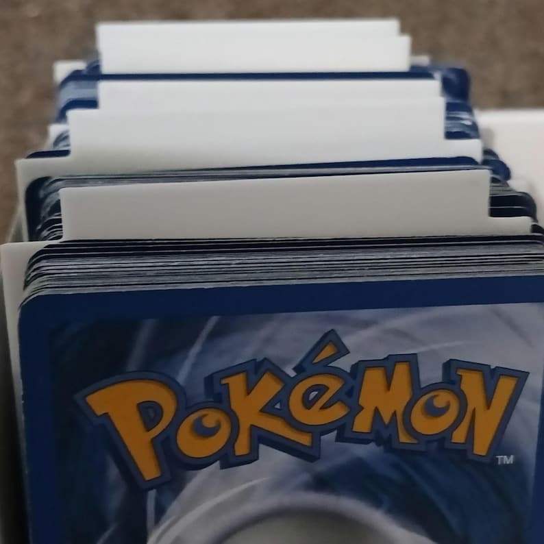 3D Printed Trading Card Dividers With Writable Tabs Fits Pokémon, Magic ...