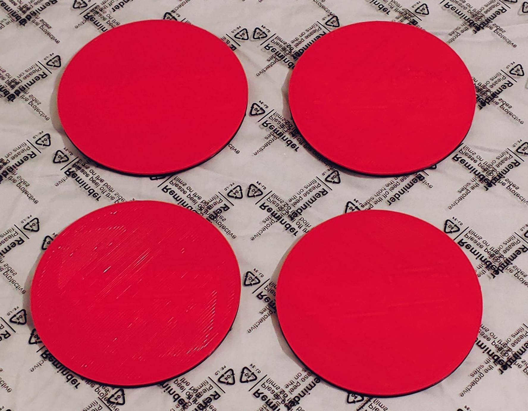 3D Printed Custom 80mm Multicolored Sti Logo Coasters - Etsy