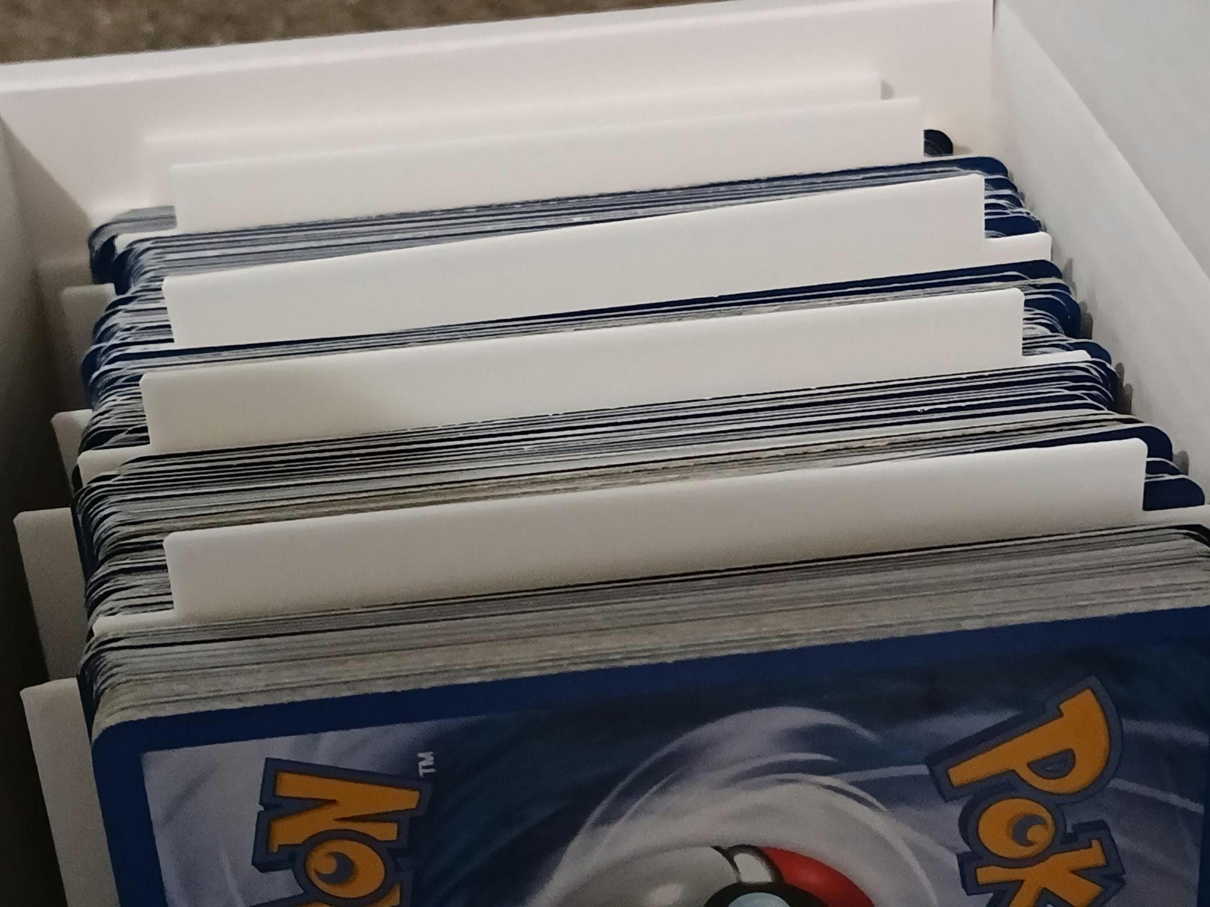 3D Printed Trading Card Dividers With Writable Tabs Fits Pokémon, Magic ...