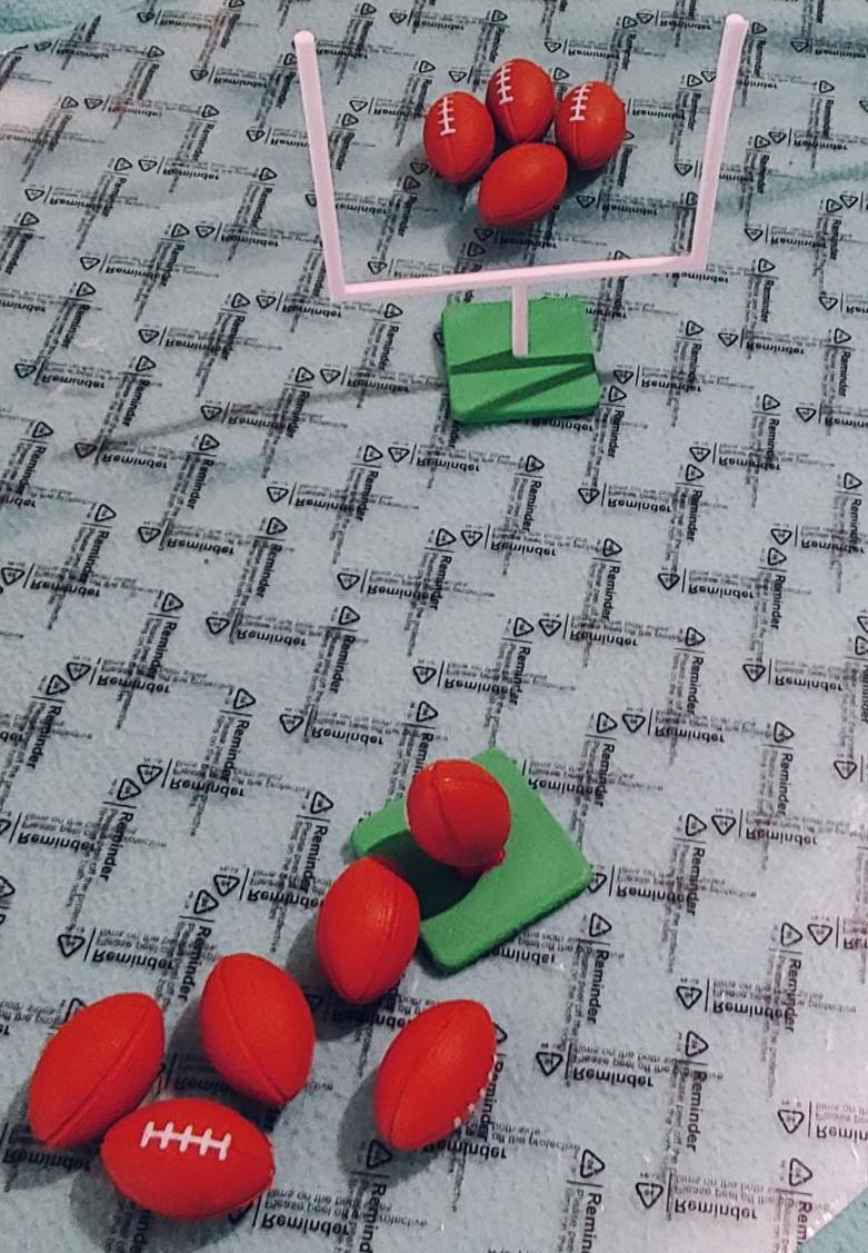 3D Printed Football Desk Toy Set – Mini Goal & Foam Footballs - Etsy