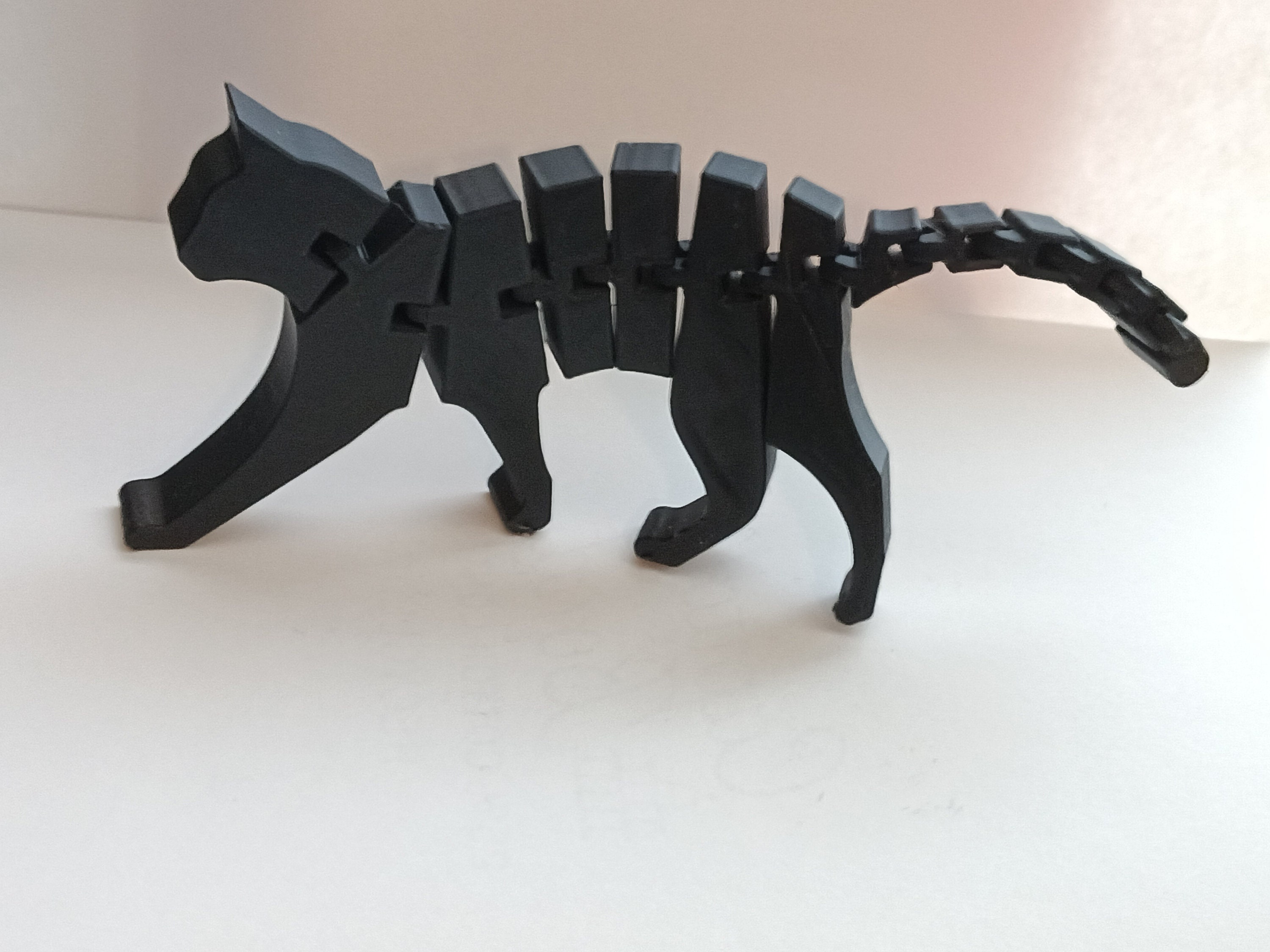 Articulated 3D Printed Halloween Black Cat - Etsy