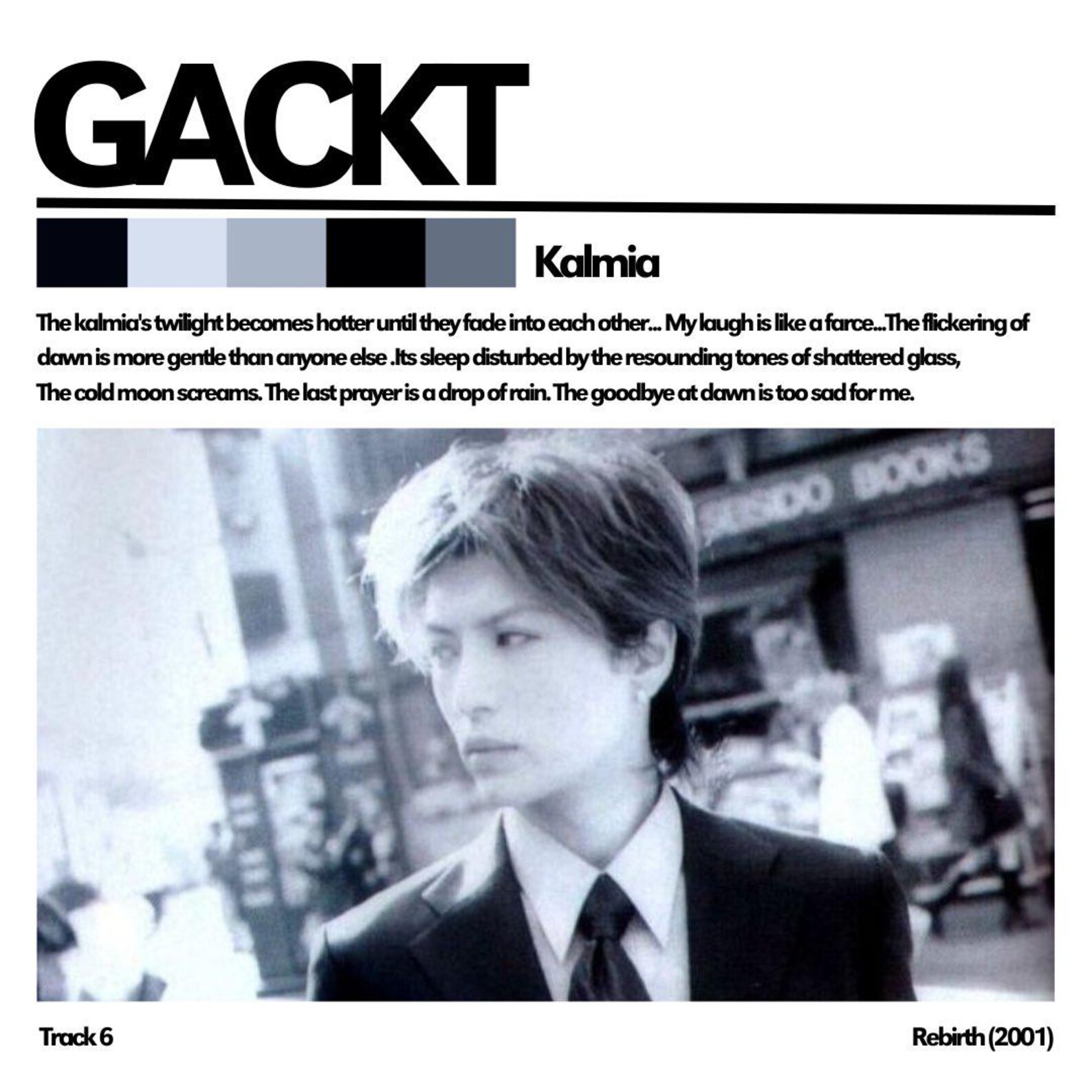 CUSTOM VISUAL KEI Lyric Cards - Etsy