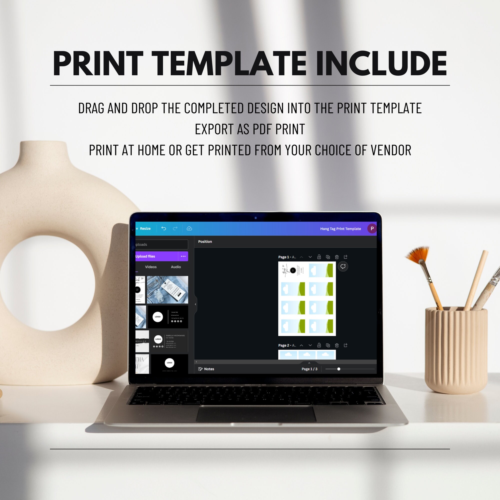 Customizable Clothing Tag Template, DIY Clothing Tag Design, Editable ...