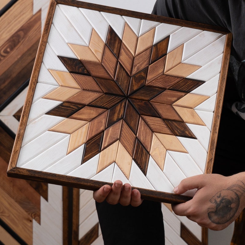 Wood Squares Wall Art - Etsy