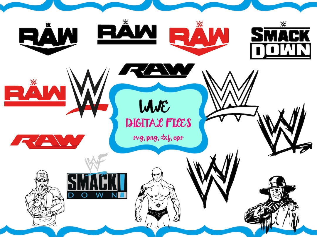 WWE Svg Bundle, PNG, Clipart, Cricut Bundle, Digital Prints, Instant ...